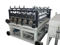 China Double-screw Design PVC Roof Tile Production Line with 80/156mm Screw Diameter for sale