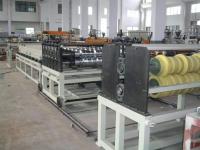 China Double-screw Design PVC Roof Tile Production Line with 80/156mm Screw Diameter for sale