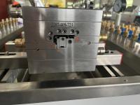 China Silver PVC Wood Plastic Door Interlock Profile Extrusion Mould for Household Products for sale
