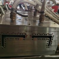 China Two Cavities Silver Extrusion Die Mold for Shaping UPVC Door Frame and Silver Coating for sale