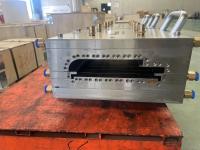 China 3CR17 Mould Material PVC Profile Extrusion Mould Maker for Wood Plastic Door Frame for sale