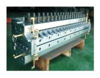 China CAD Designed Electric Heater PVC Foam Board Sheet Extrusion Mold with Double Manifold for sale