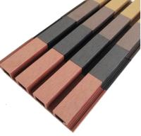 China Custom Size PE Material Wood Plastic Composite Wall Panel for WPC Cladding Boards for sale