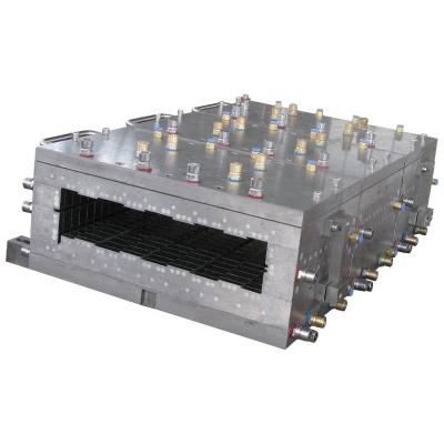 China 1 Mould Cavity Silver Wood Plastic Composite Flooring Extrusion Line for PE Wall Panel for sale