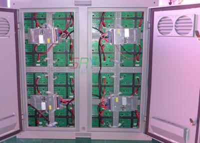 China P16 Outdoor LED Display Cabinet 8000cd Steel IP65 1R1G1B 960x960mm for sale