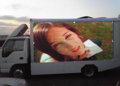 China Outdoor P10 Truck Mounted LED Screen 7500nits Full Color Advertising Display for sale