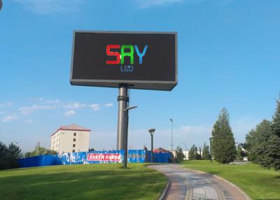 China 10mm Pixel Pitch Outdoor LED Advertising Screen Wide Viewing Angle 1920Hz Refresh Rate for sale