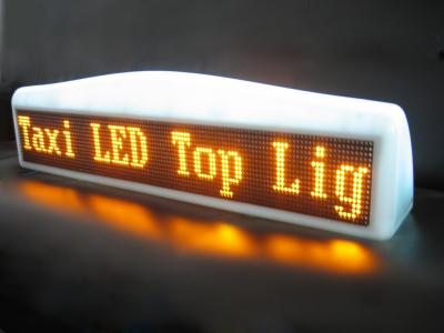 China P10 Moving Taxi LED Display 96x16 Pixel IP65 Multi Color Outdoor Sign for sale