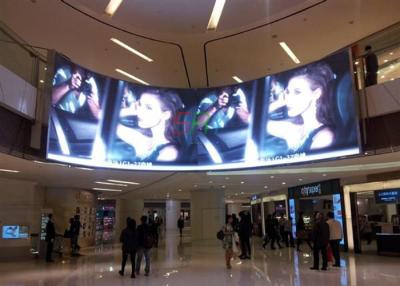 China 5mm Pixel Pitch Curved LED Panel 1/16 Scan Constant Current Commercial Display for sale