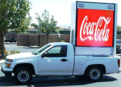 China P10 Truck Mounted LED Display Full Color Waterproof Mobile LED Truck 1600x880mm for sale