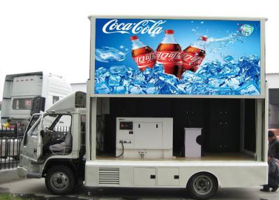China 3G WiFi Control Truck Mounted LED Screen 8mm Mobile Advertising Display for sale