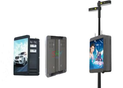 China P5 P6 P8 Roadside Street Lamp Pole Commercial LED Display Creative Open Sign Solar Power for sale