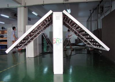 China Double Sided RGB Outdoor Full Color LED Display Poster Hanging Advertising Sign 1920x1080 for sale