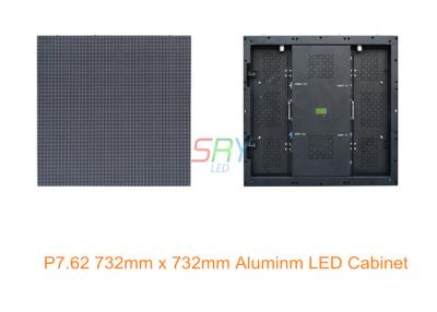 China P7.62 Indoor LED Display Cabinet 732x732mm Ultra Light Aluminum 14kg for sale