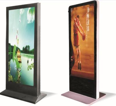 China Aluminum 55 Inch Floor Standing P3 LED Advertising Player for Shopping Malls for sale