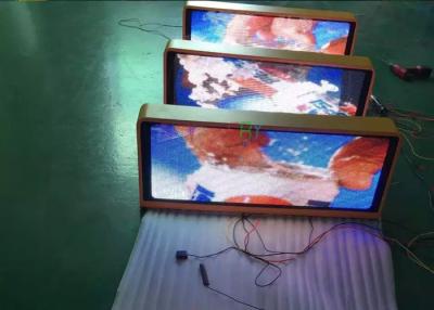 China Outdoor Taxi Top LED Display Advertising Light Box 4G WiFi Control 960x320mm for sale