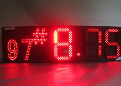 China 8888 Oil Price LED Sign High Brightness Moving Message Display 8-Digit for sale