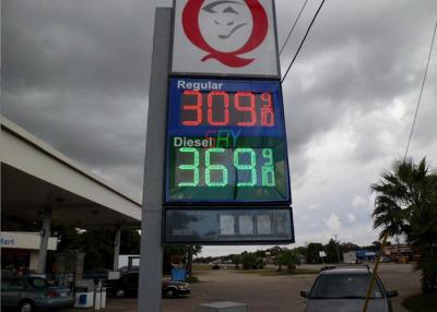 China Gas Stations Digital LED Moving Message Display 8 to 24 Inch Oil Price Sign for sale