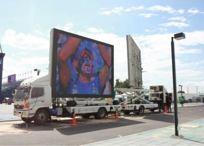 China HD Ultra Brightness Vehicle LED Display Advertising Truck Mobile LED Screen Panel 2000 Nits for sale