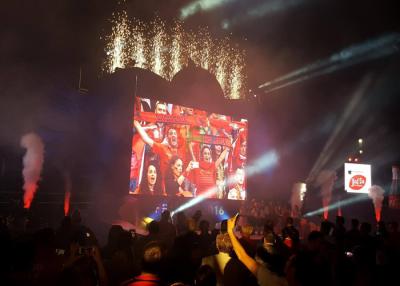 China P4mm Outdoor Full Color LED Display 6000nits Ultra Bright Advertising Video Wall for sale
