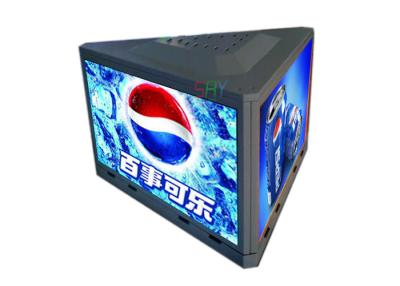 China Outdoor P3.91 Taxi Top Roof LED Sign 1000mm x 500mm Three Sides Advertising Display for sale