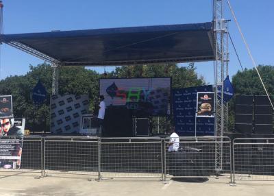 China P10 Outdoor SMD3535 Full Color LED Display Screen 640x640mm Waterproof Rental Cabinet for sale