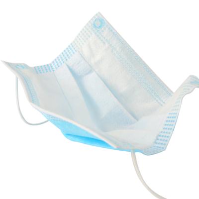 China Anti Virus Non Woven Earloop Face Mask Moisture Absorbent Nosepiece for sale