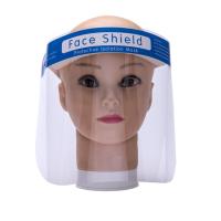 China Large Instock Fast delivery CE FDA Disposable Plastic PET Protective Face Shield visors, Clear Full Medical Face Shield for sale