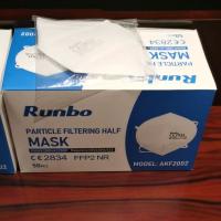 China Runbo Brand CE Certificate Antiviral FFP2 Dust Mask Disposable Customized Size for sale