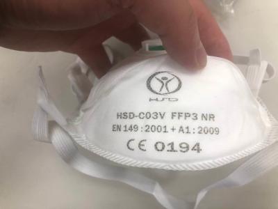 China Medical Half Face Valved FFP3 Dust Protection Mask for sale