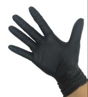 China Safety Work Black 10pcs Medical Disposable Nitrile Gloves for sale