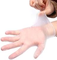 China Clear Transparent Protective L 5.5g Disposable PVC Gloves for sale