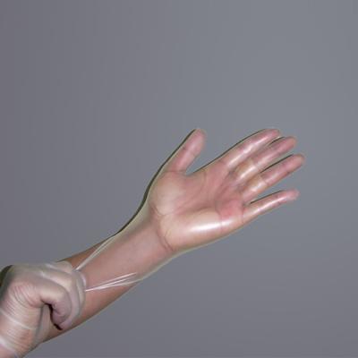 China Clean Room Powder Free Vinyl 12'' Disposable PVC Gloves for sale