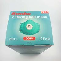 China AKF Runbo Brand Face Mask with Valve FFP3 NR Filter Respirator Mask CE1463 for sale