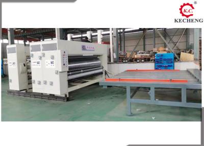 China Semi Auto 2 Color Flexo Printer Slotter Machine Chain Feeding KC-L 1630 for sale