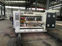 China 3 Color 	Hd Flexo Printing Slotting Machine / Stacker Computer Controlled Die Cutter for sale