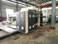 China 3 Color 	Hd Flexo Printing Slotting Machine / Stacker Computer Controlled Die Cutter for sale