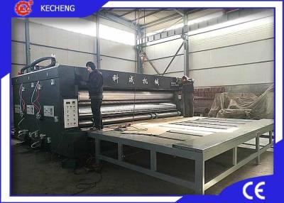 China 2250 Chain Feeding Printer Slotter Die Cutter /  Semi Auto 2 Color Carton Box Printing Machine for sale