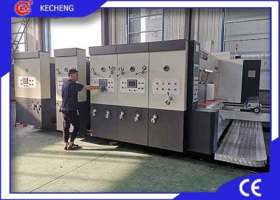 China 3 Color Flexo Printer Slotter Machine / Die Cutting Machine For Cardboard for sale