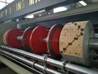 China Three Color Corrugated Carton Flexo Printing Machine 2045 Jinbo Chain Feeding for sale