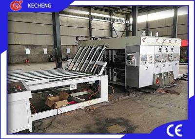 China High Speed Flexographic Box Printing Machine 3 Color 1 - 12mm Cardboard Thickness for sale