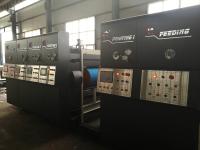 China 4 Color Corrugated Flexo Printing Machine With Lead Edge Feeder Water Ink for sale