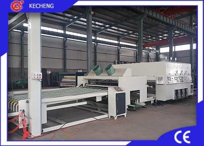 China Carton Box 3 Color Flexo Printer Slotter Machine by Roller Transfer Top Printing Automatic for sale