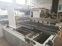 China Economic Lead Belt Feeding Corrugated Stitching Machine With Folding Gluing for sale
