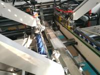 China Automatic Carton Box Stitching Machine Without Fish Tail Eight Servo High Speed for sale
