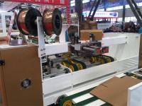 China Automatic Corrugated Box Stitcher Gluing with Double Servo CE Approved for sale