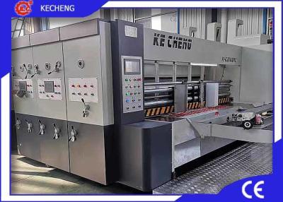 China Three Color Flexo Printer Slotter Machine / High Speed Die Cutting Machine for sale