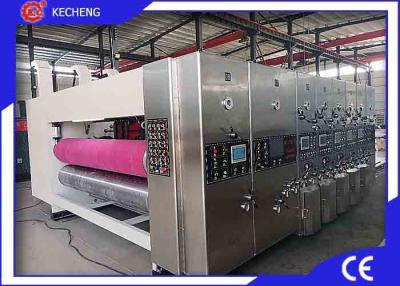 China Water Ink Steel Cover Flexo Printer Slotter Die Cutter for sale