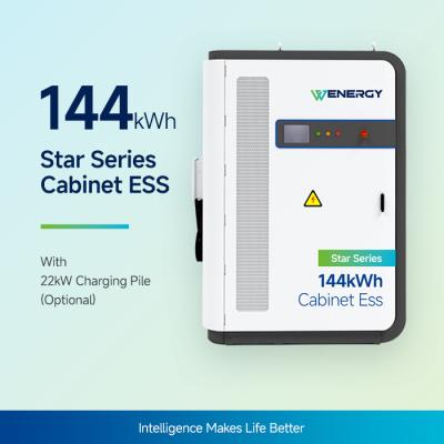 China 144kWh Liquid Cooling Solar Diesel Hybrid Energy Storage System Cabinet with 125kW Rated Power for sale