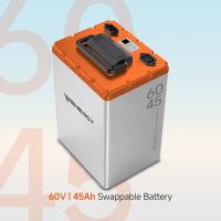 China Swappable 64V 45Ah Lithium Battery Pack With IP67 Waterproof And Built-In BMS For Electric Motorcycles for sale